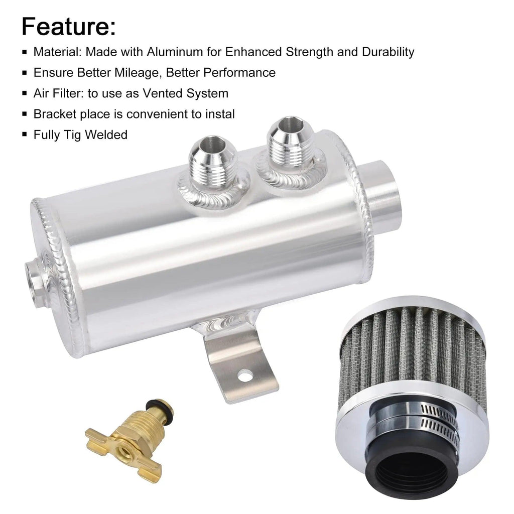 EVIL ENERGY PCV/CCV 10AN Baffled Aluminum Oil Breather Catch Can