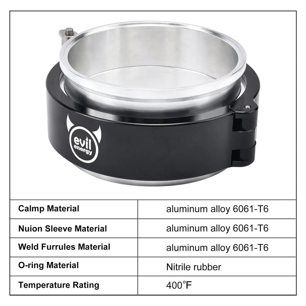 EVIL ENERGY V Band Clamp Quick Release Intake Clamp Aluminum