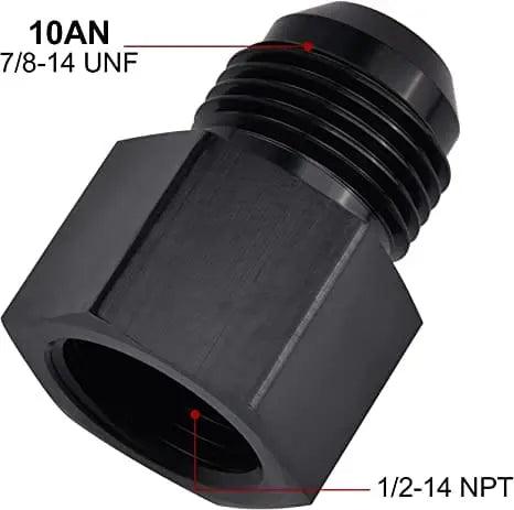 EVIL ENERGY Male AN Flare to Female NPT Fitting Aluminum Straight