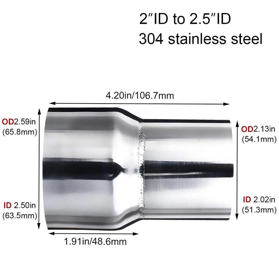 EVIL ENERGY Exhaust Pipe Reducer Adapter Stainless Steel – EVILENERGY