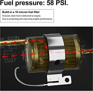 EVIL ENERGY Fuel Filter Regulator 58 PSI Kit for LS Swap EFI Conversio ...
