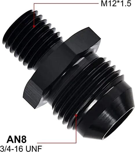 EVIL ENERGY Male AN Flare to Male Metric Fitting Aluminium